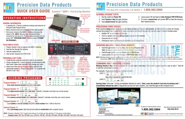 Resources - Scantron® Compatible Forms | Precision Data Products